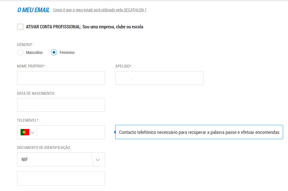 Como posso alterar os meus dados de faturação? – Decathlon